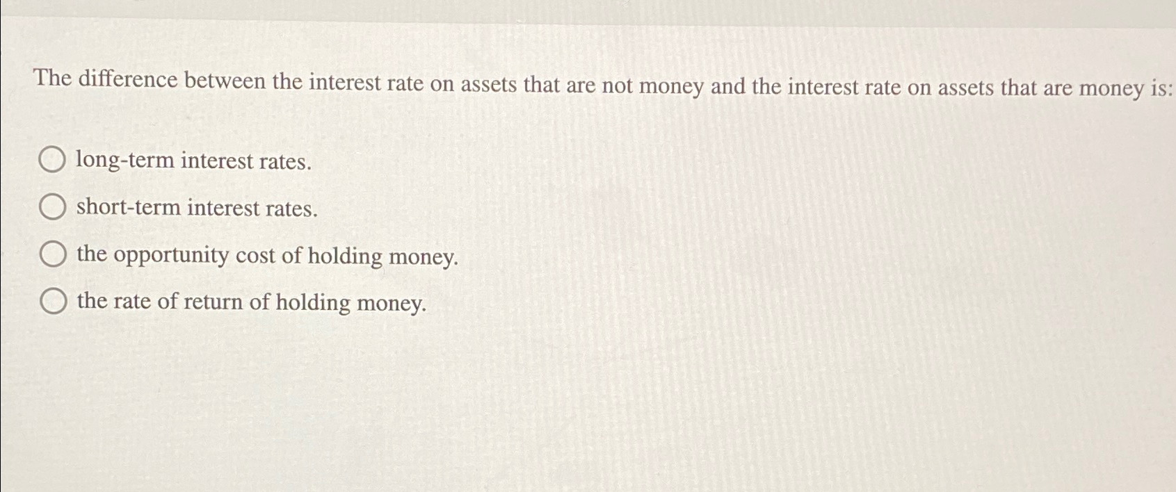 Solved The difference between the interest rate on assets | Chegg.com
