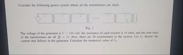 Consider the following power system where all the | Chegg.com