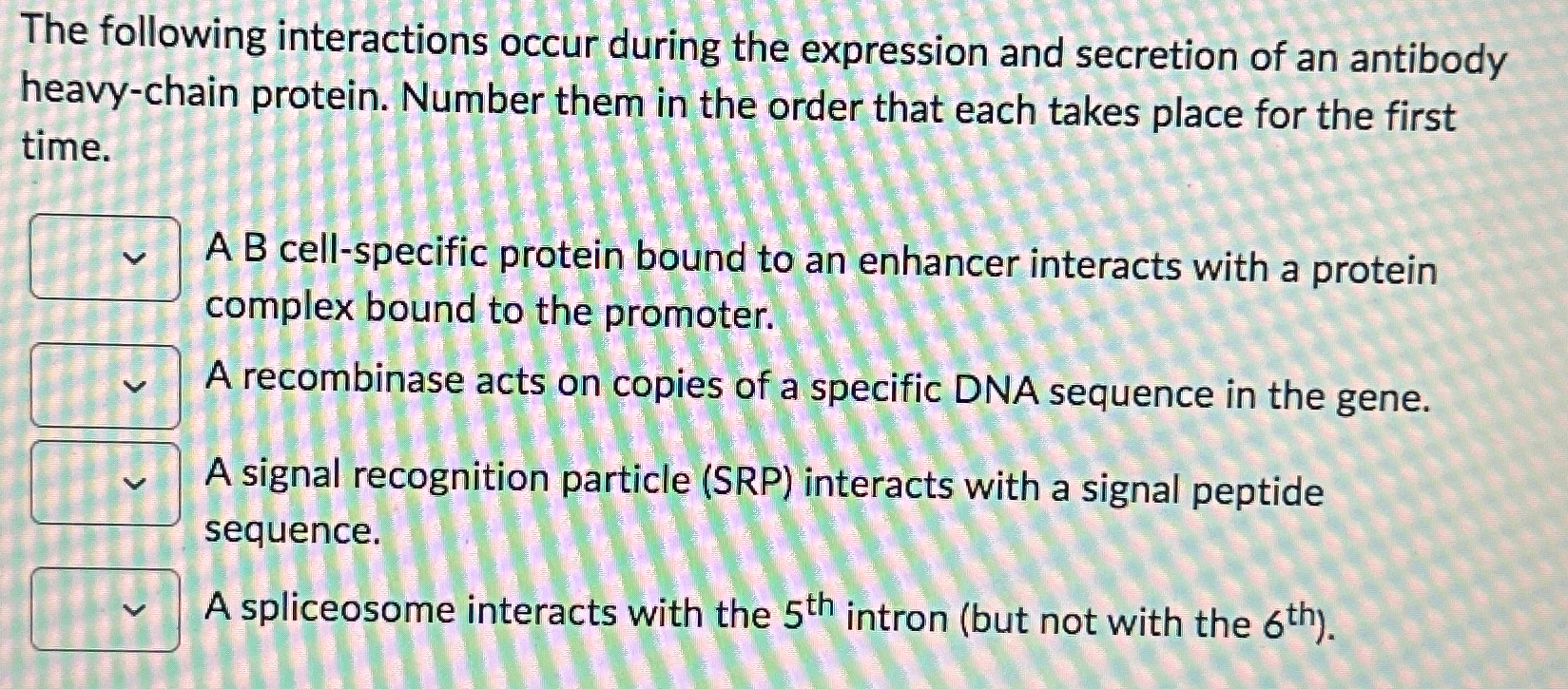 Solved The following interactions occur during the | Chegg.com