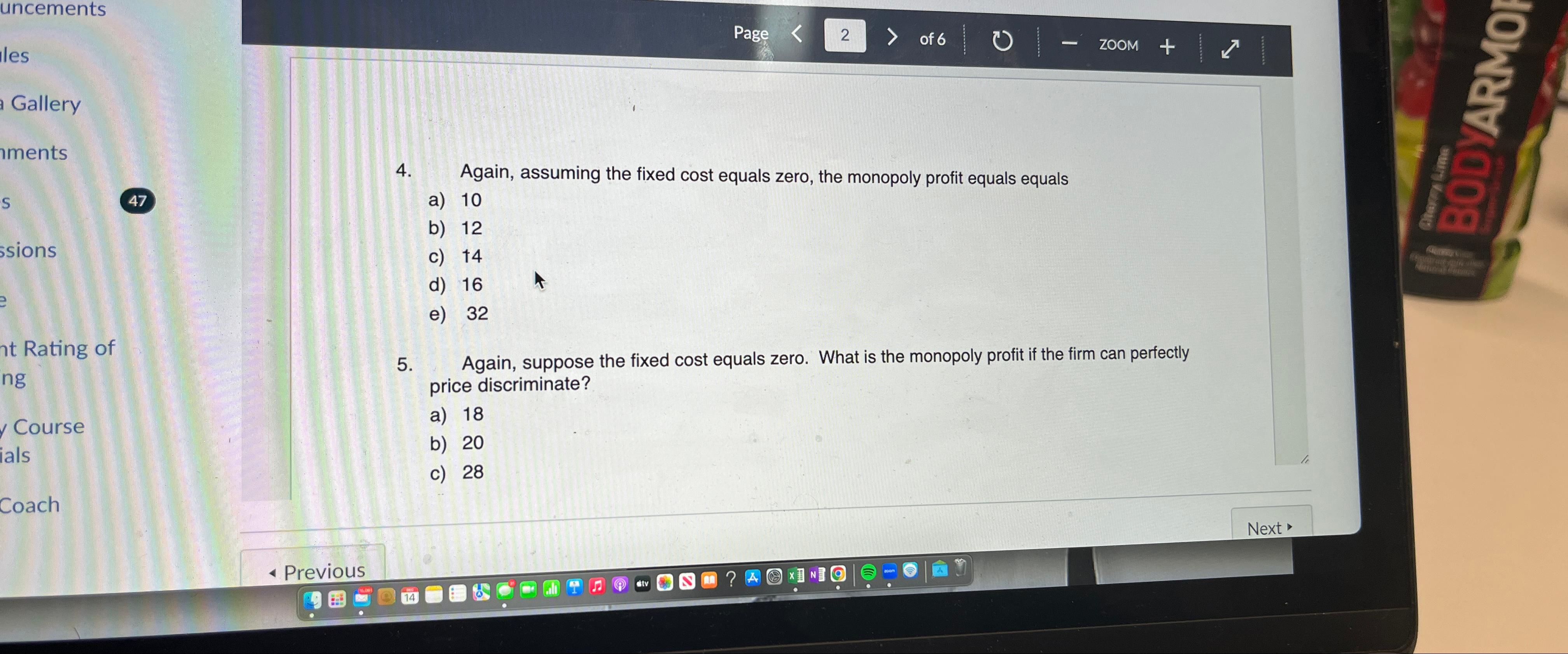 Solved uncementslesGallery474. ﻿Again, assuming the fixed | Chegg.com
