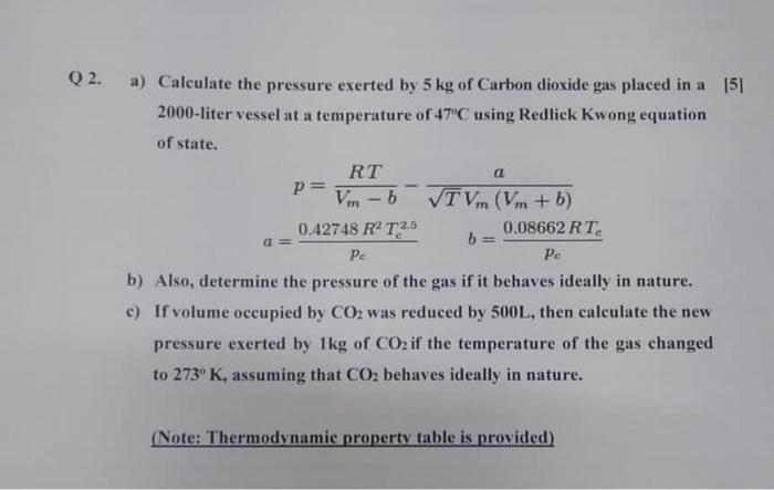 Solved a) Calculate the pressure exerted by 5 kg of Carbon | Chegg.com