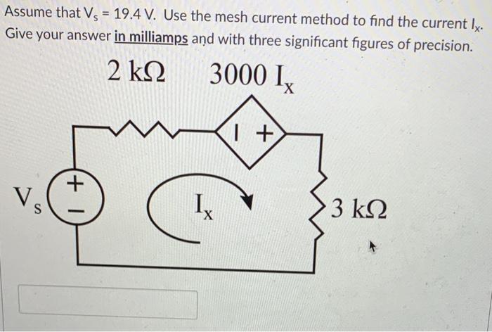 Solved Assume that Is=11.3 mA. Use the node voltage method | Chegg.com