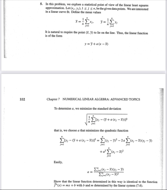 Solved In this problem, we explore a statistical point of | Chegg.com