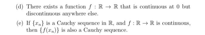 Solved (a) In a metric space, every continuous function | Chegg.com