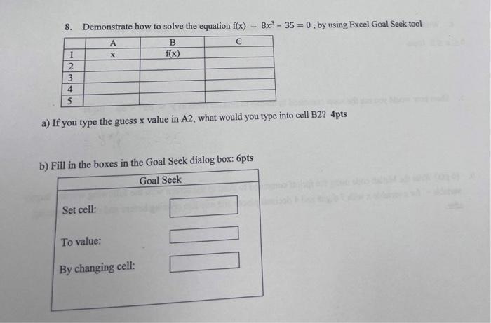 Solved 8. Demonstrate how to solve the equation | Chegg.com