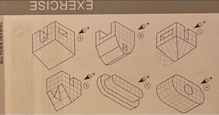 Solved a MULTIVIEW DRAWING EXERCISE Overview Multiview | Chegg.com