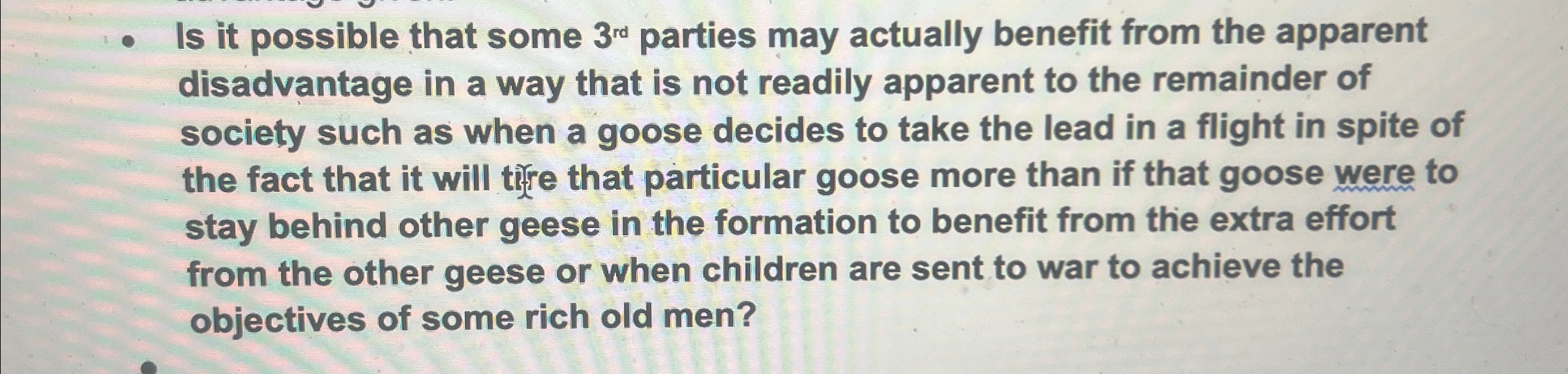 Solved Is it possible that some 3rd ﻿parties may actually | Chegg.com