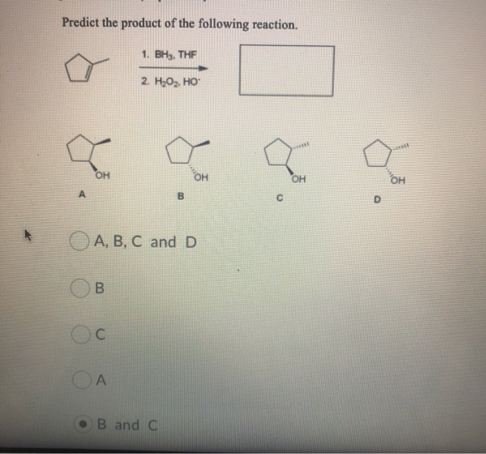 Solved Predict the product of the following reaction. 1. | Chegg.com