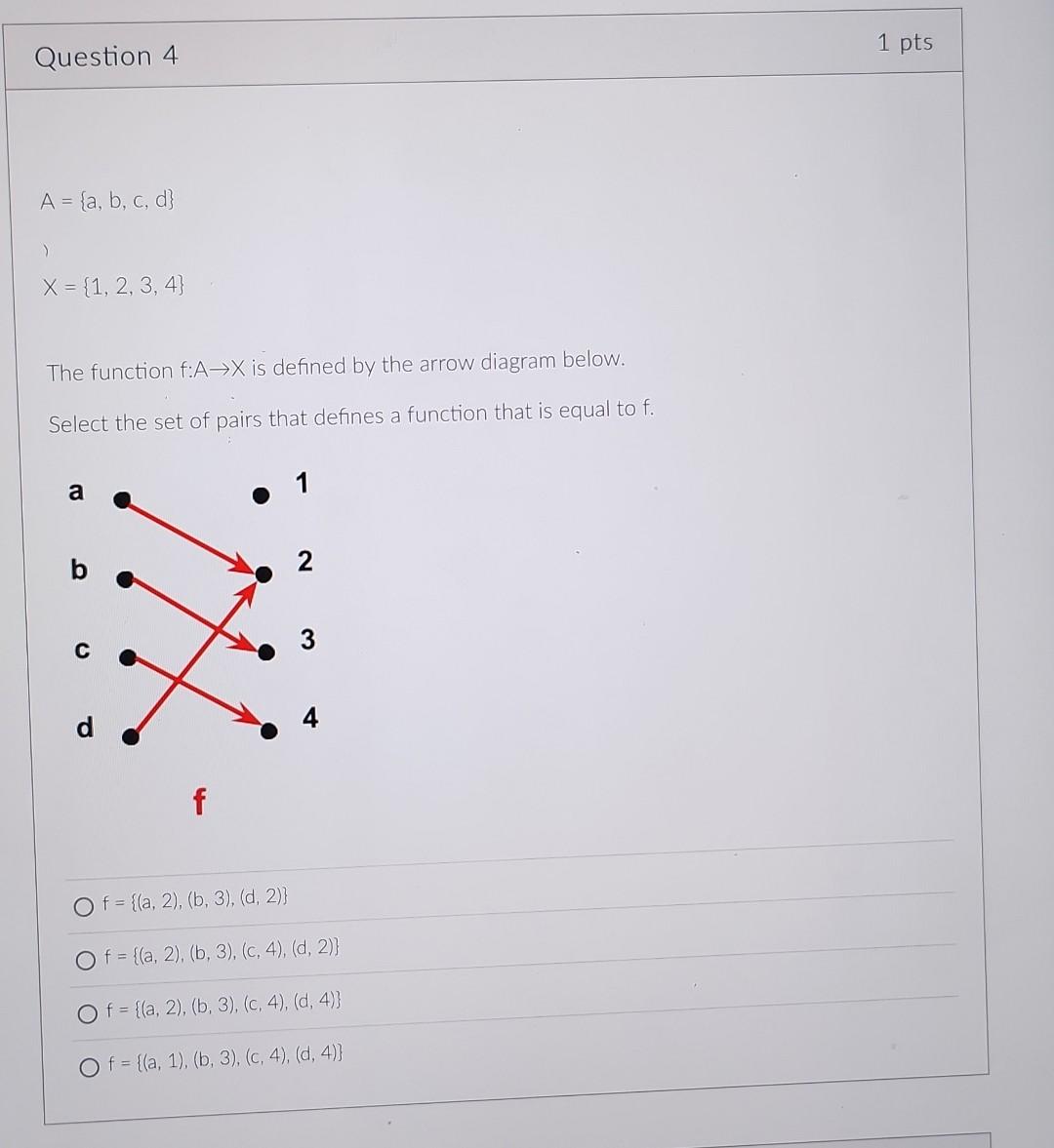 Solved The function f:{0,1}2→{0,1}3 is defined as: For every | Chegg.com