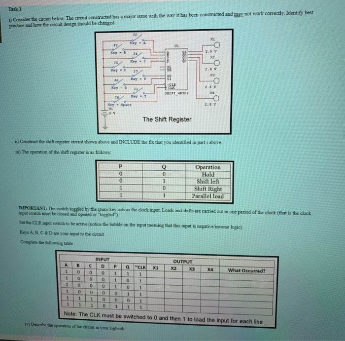 Solved Task 1 Consider the circuit below. The circuit | Chegg.com