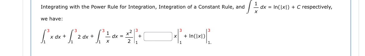 Solved Integrating with the Power Rule for Integration, | Chegg.com