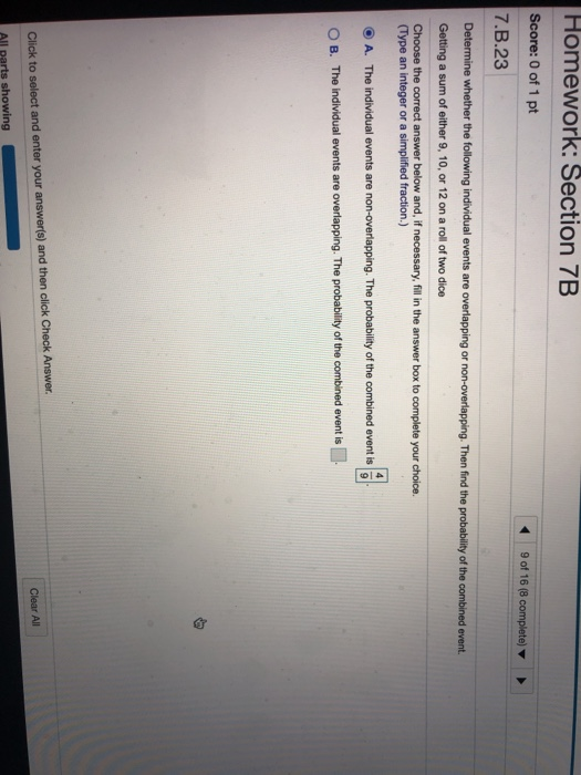 Solved Homework Section 7b Score 0 Of 1 Pt 9 Of 16 8
