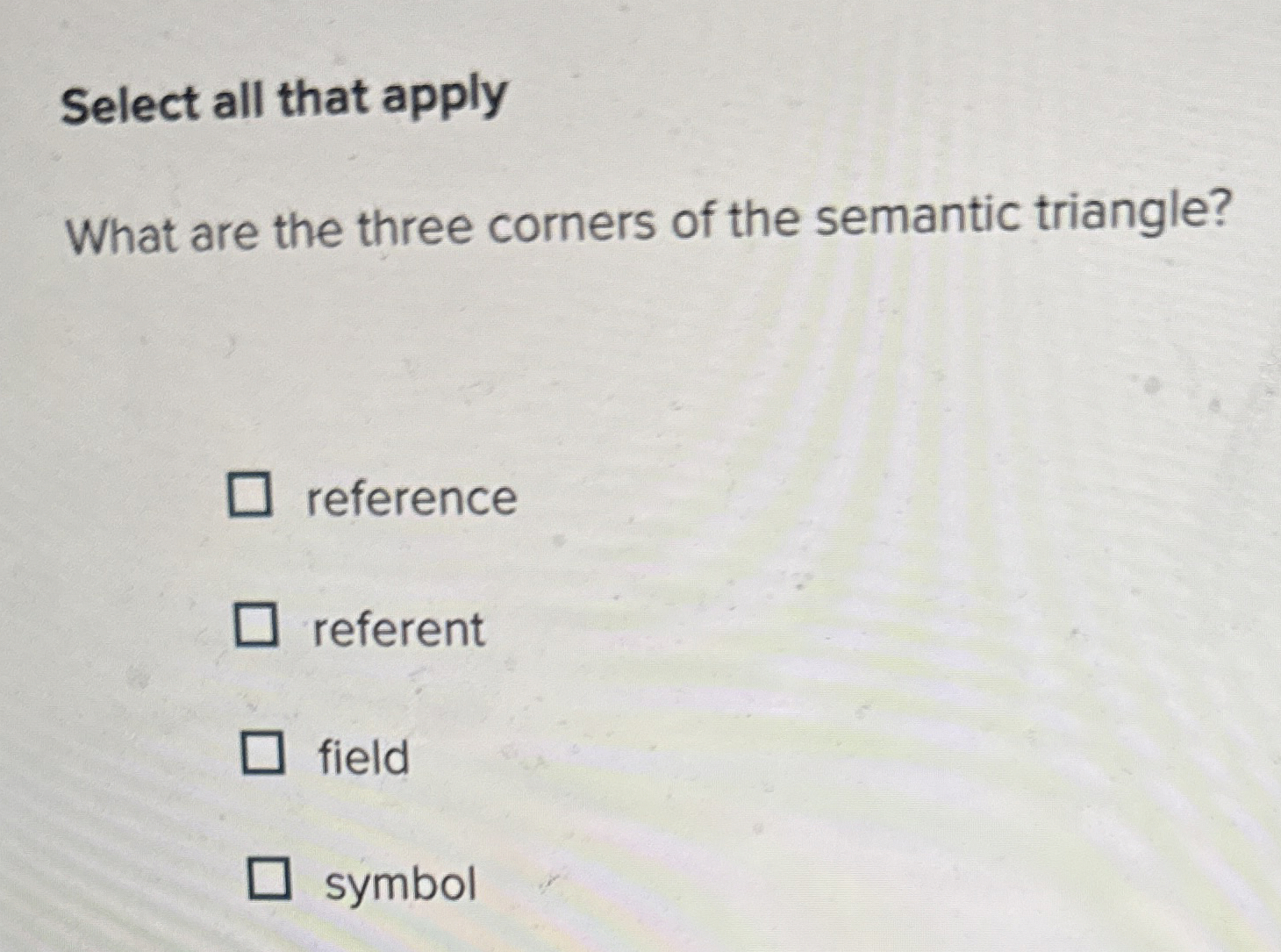 High Quality SOLUTION Select all that applyWhat are the three corners ...