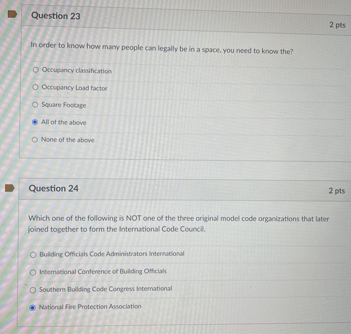 Solved Question 6 2 pts Occupancies are classified into | Chegg.com