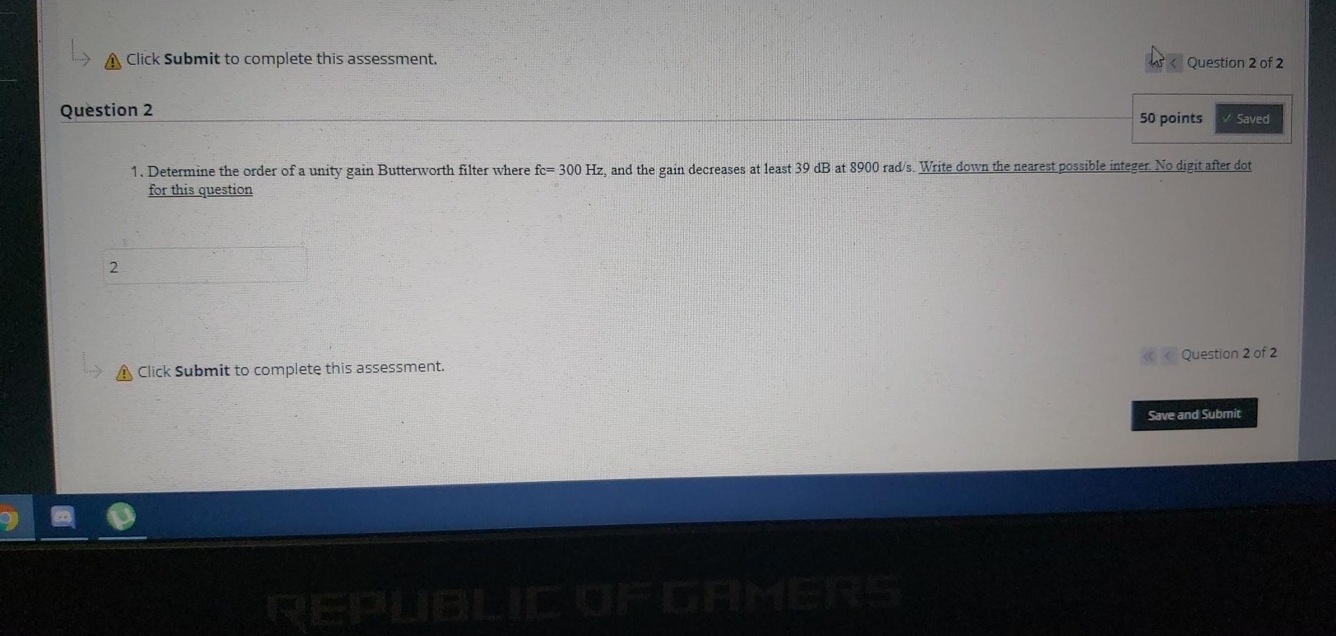 Solved Click Submit to complete this assessment. Question 2 | Chegg.com