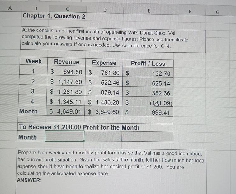 Solved ABCDEFGChapter 1, ﻿Question 2At the conclusion of her | Chegg.com