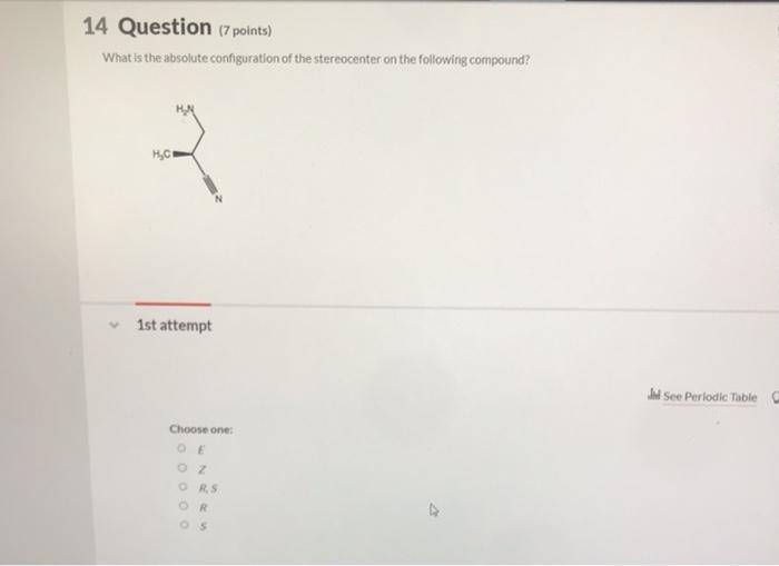 Solved What is the absolute configuration of the | Chegg.com