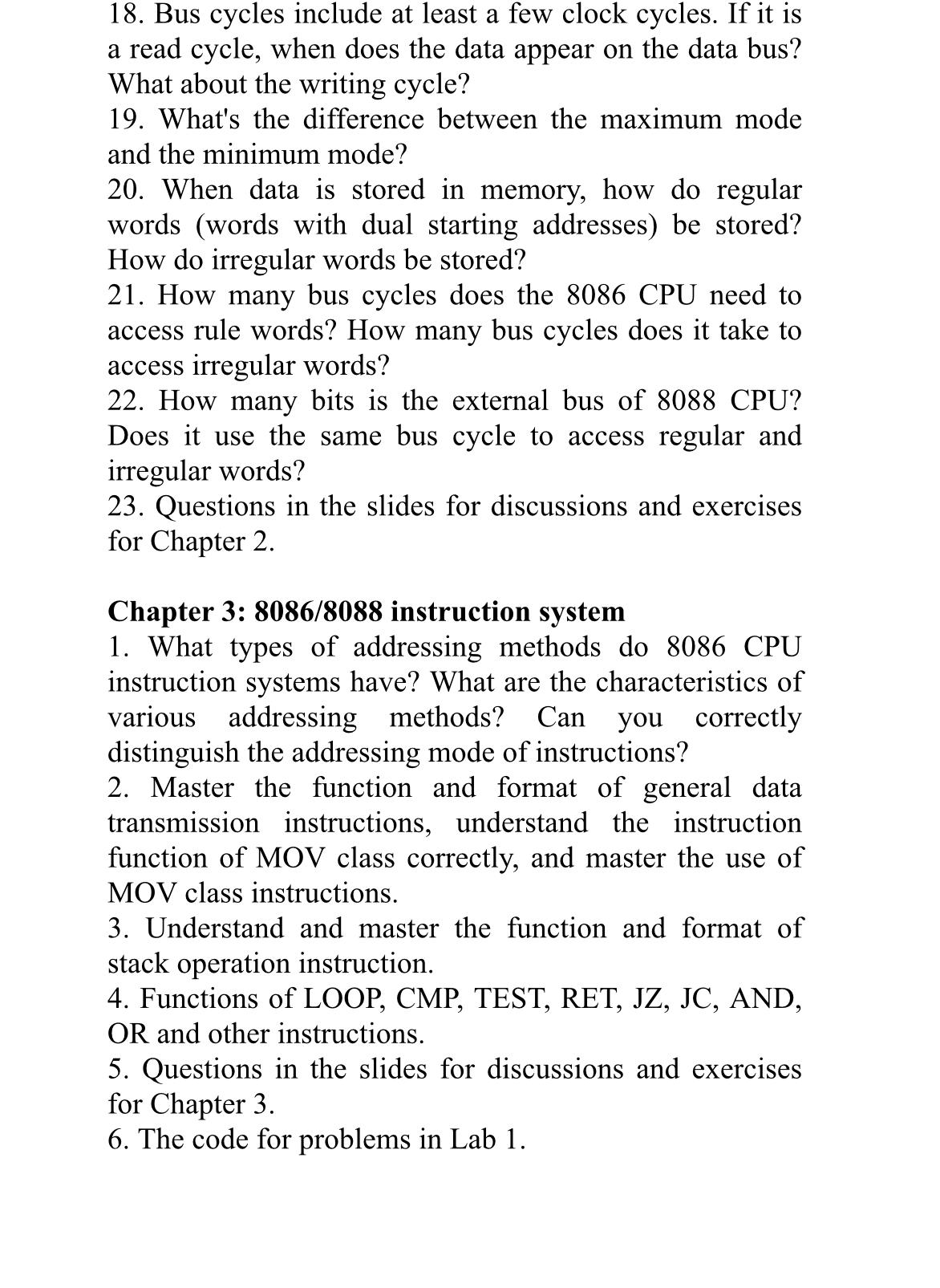Solved Bus cycles include at least a few clock cycles. If it | Chegg.com