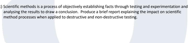 Solved Scientific methods is a process of objectively | Chegg.com