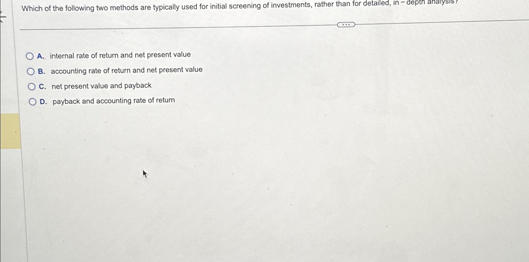 Solved Which of the following two methods are typically used | Chegg.com