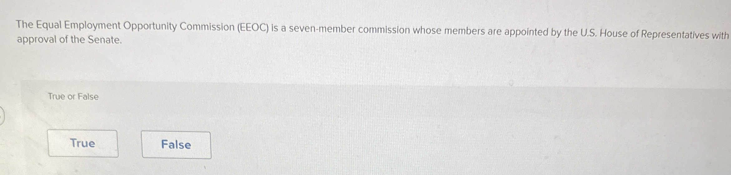 Solved The Equal Employment Opportunity Commission (EEOC) | Chegg.com