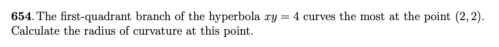 Solved The first-quadrant branch of the hyperbola xy=4 | Chegg.com