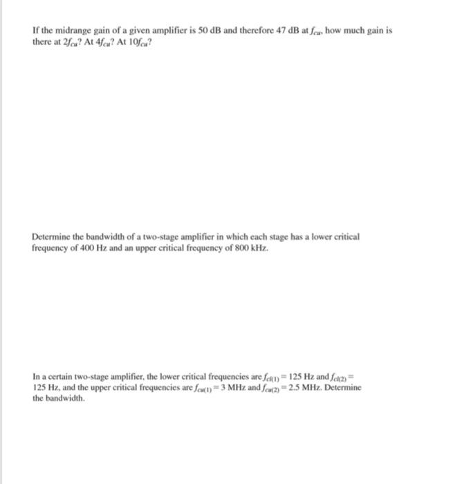 Solved Determine the critical frequencies associated with | Chegg.com