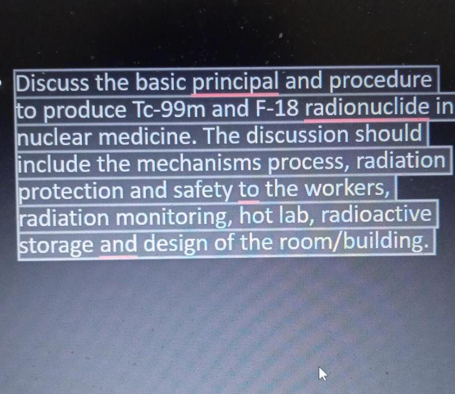 Solved Discuss the basic principal and procedure to produce | Chegg.com