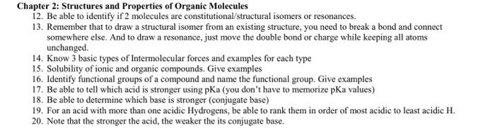 Solved Chapter 2: Structures and Properties of Organic | Chegg.com