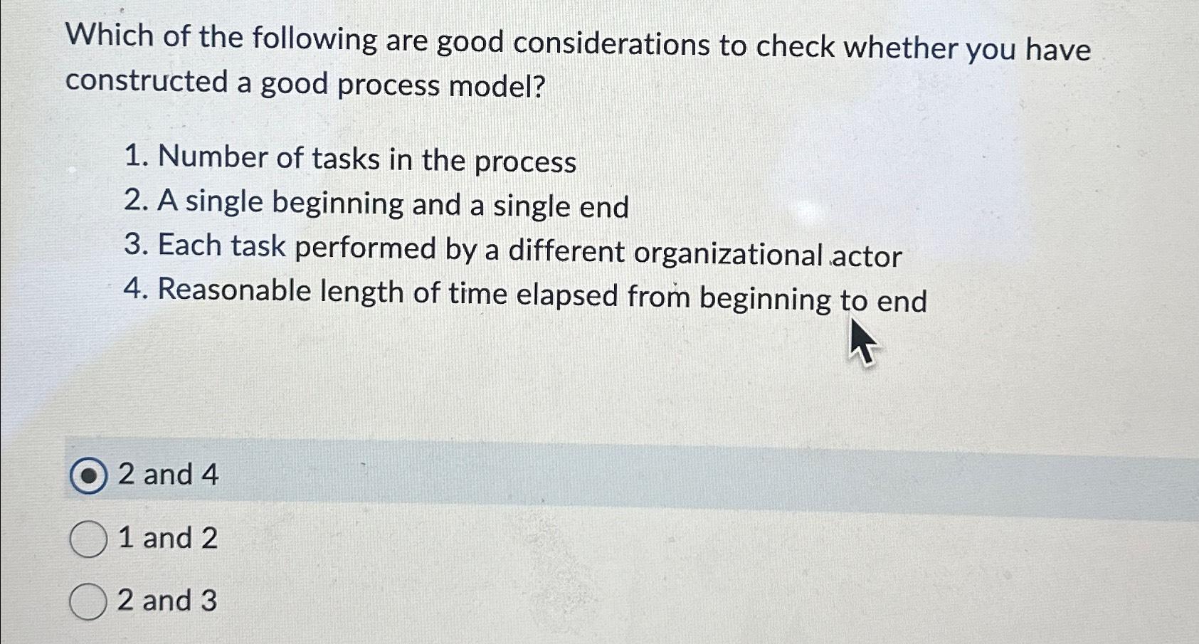 Solved Which of the following are good considerations to | Chegg.com