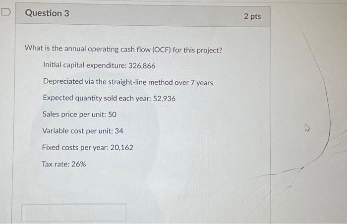 Solved Question 2 2 pts At the start of the year, you | Chegg.com