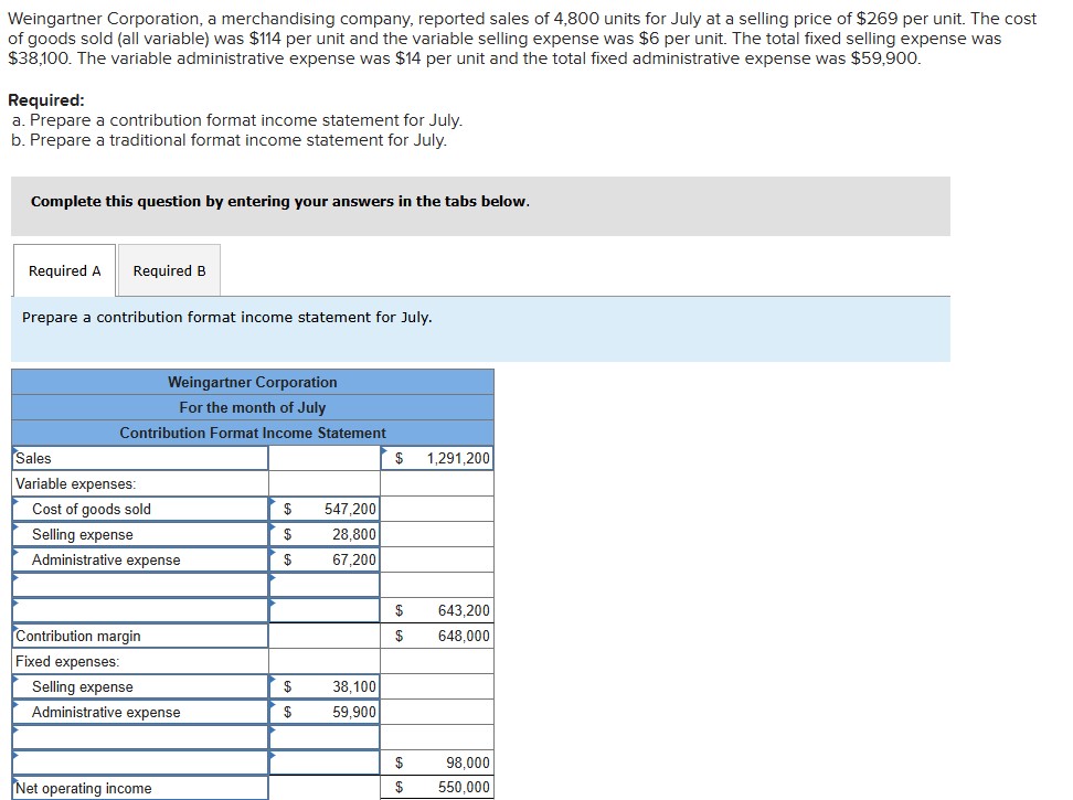 Weingartner Corporation, a merchandising company, | Chegg.com