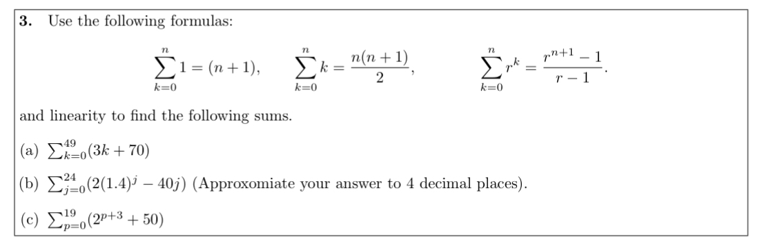 Solved Use the following | Chegg.com