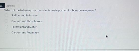 Solved 112 ﻿pointsWhich of the following macronutrients are | Chegg.com