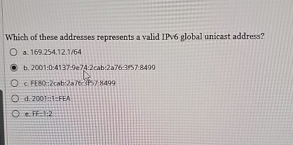 Solved Which of these addresses represents a valid IPv6 | Chegg.com
