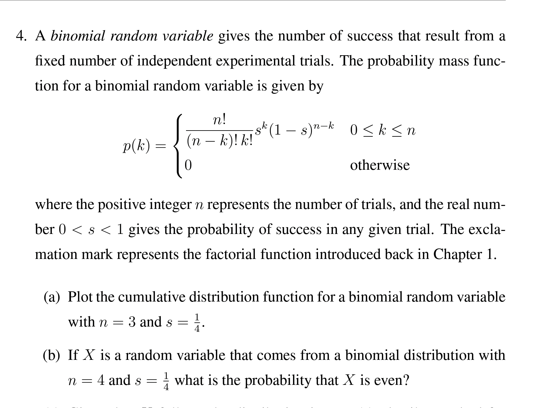 Solved A binomial random variable gives the number of | Chegg.com