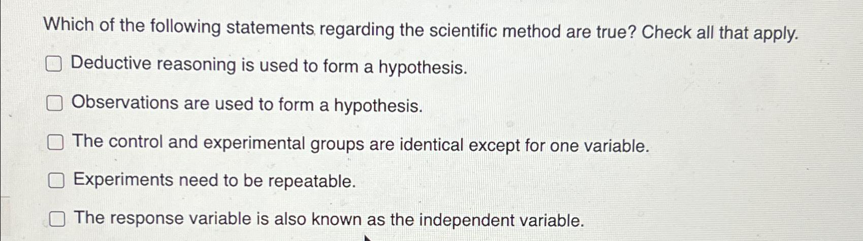 Solved Which of the following statements, regarding the | Chegg.com