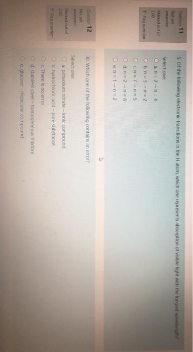Solved ileilion 7 Which one of the following is correct? | Chegg.com