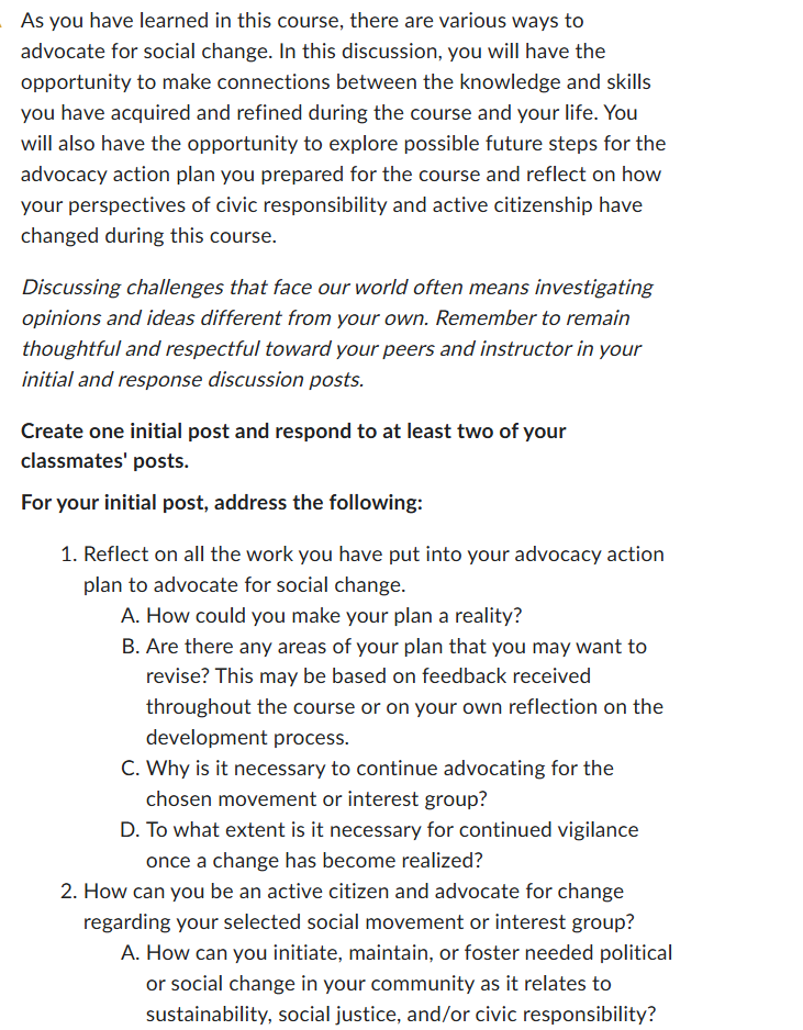 Solved Please help, thanksAs you have learned in this | Chegg.com