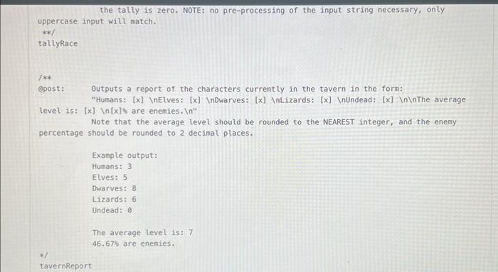 Solved Work through the tasks sequentially (implement and | Chegg.com