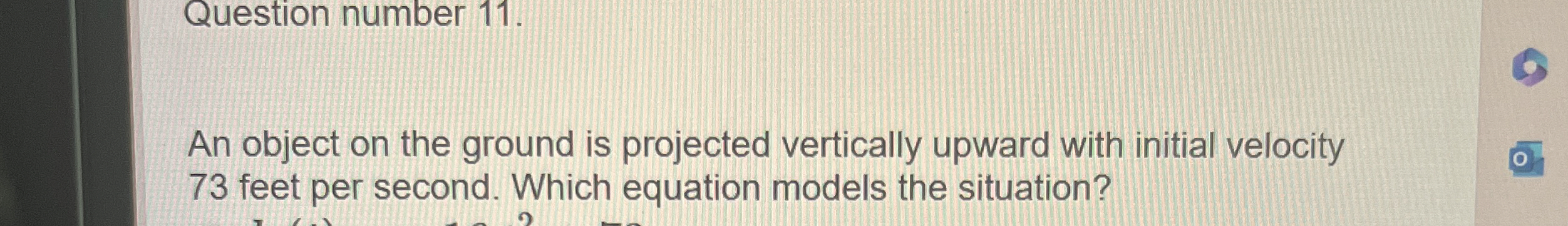 Solved Question number 11.An object on the ground is | Chegg.com