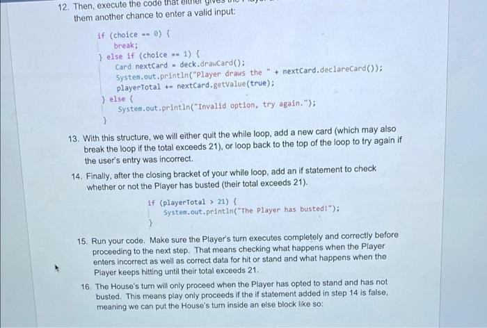 Solved Part A: Blackjack! 1. In this portion of the | Chegg.com
