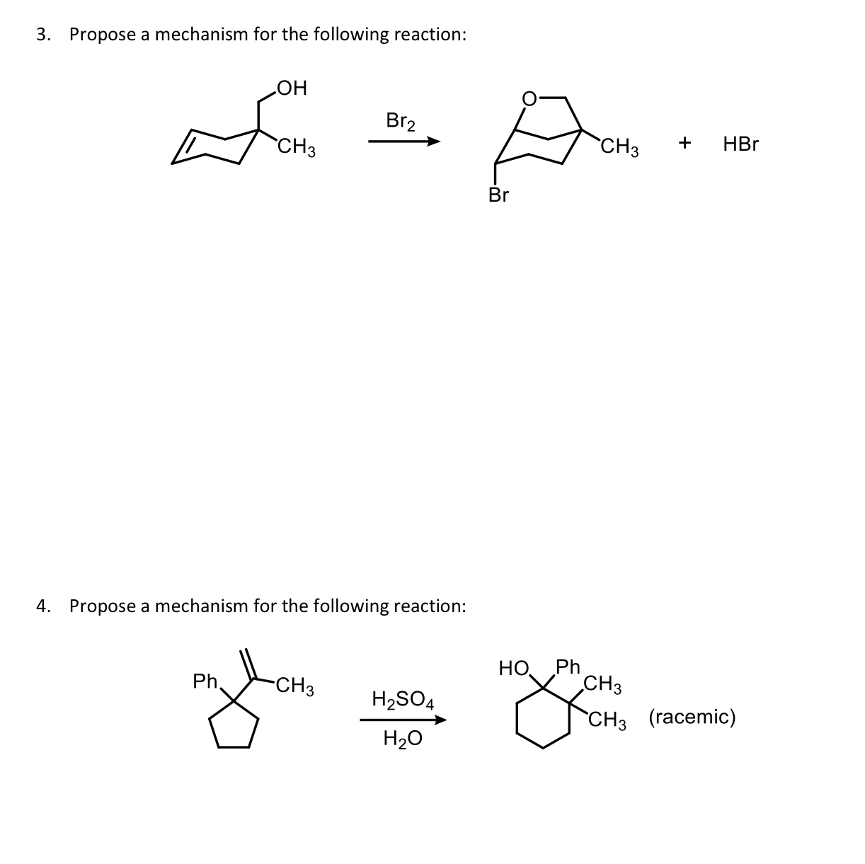 Solved Propose a mechanism for the following | Chegg.com