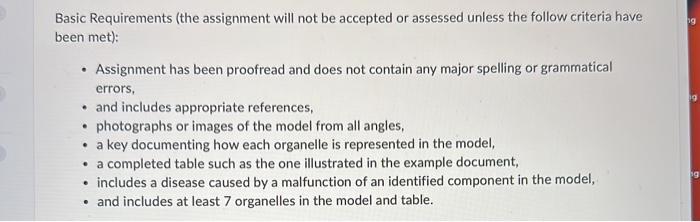 Basic Requirements (the assignment will not be | Chegg.com