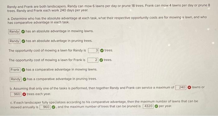 Solved Randy and Frank are both landscapers. Randy can mow 6 | Chegg.com