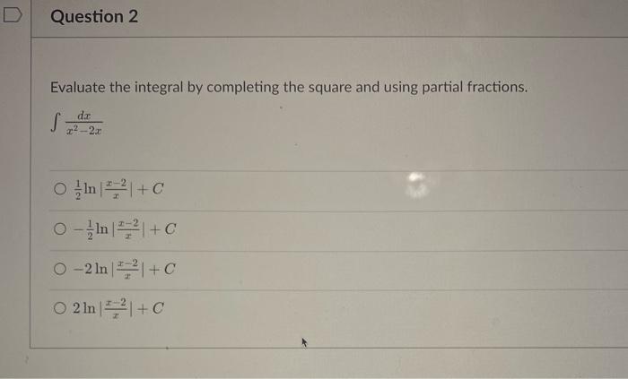 Solved Evaluate the integral by completing the square and | Chegg.com