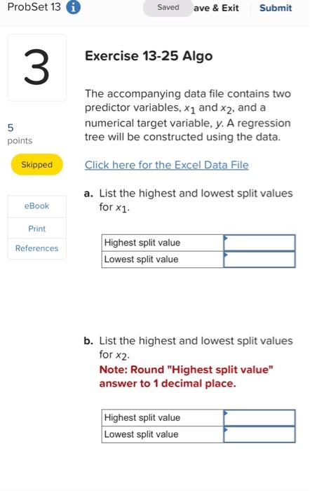 Solved Ch13_Q25_V04_Data_File.xIsX File Edit Insert Format | Chegg.com