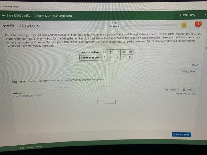 Solved Learning Login - Save & Exit Certify Lesson: 12.2 | Chegg.com