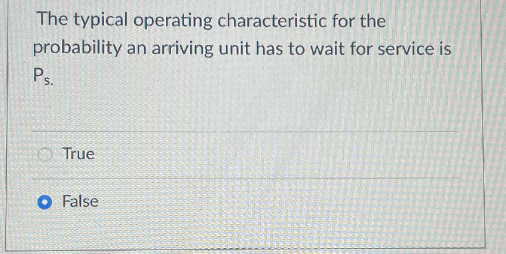 Solved The typical operating characteristic for the | Chegg.com
