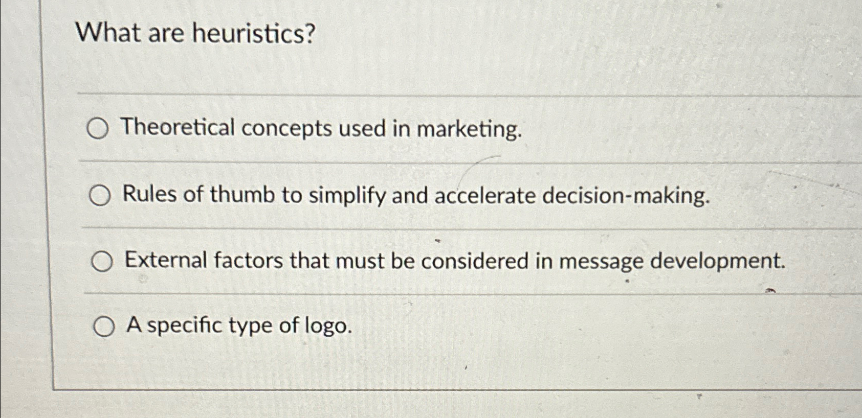 Solved What are heuristics?Theoretical concepts used in | Chegg.com
